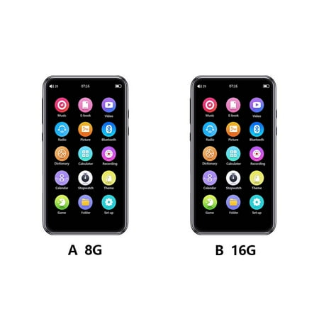 4-inch Portable Bluetooth-compatible 5.0 MP5 Tool 4 Inch Full Player ...