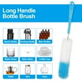TSV 16pcs Bottle Cleaning Brush Set, Long Handle Bottle Cleaner for ...