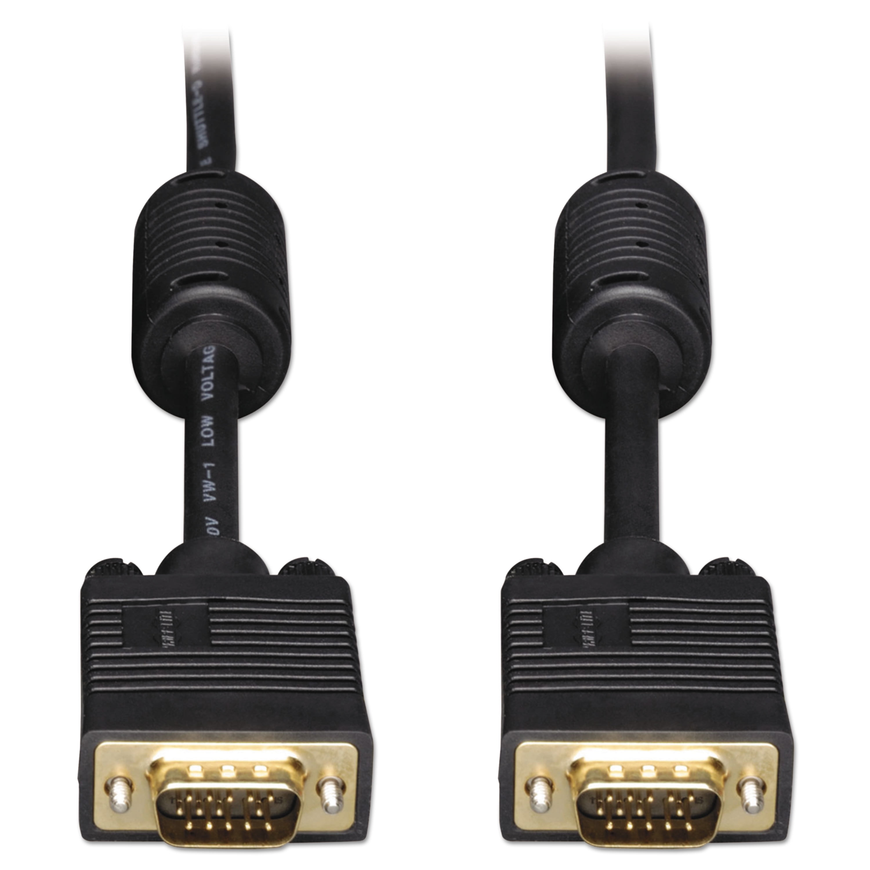 Tripp Lite VGA Coax Monitor Cables, 50 ft, Black, HD15 Male; HD15 Male ...