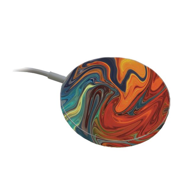 MightySkins APMACH-Lava Water Skin Compatible with Apple MagSafe ...