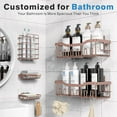 AirExpect Shower Caddy 5 Pack, Rustproof Bathroom Organizer, No ...