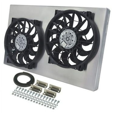 Derale Performance 16826 Gray/Black High Output Dual Radiator Fan ...