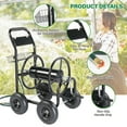 UBesGoo Steel Carrier Garden Hose Reel Cart with Four-Wheel Pipe Truck ...
