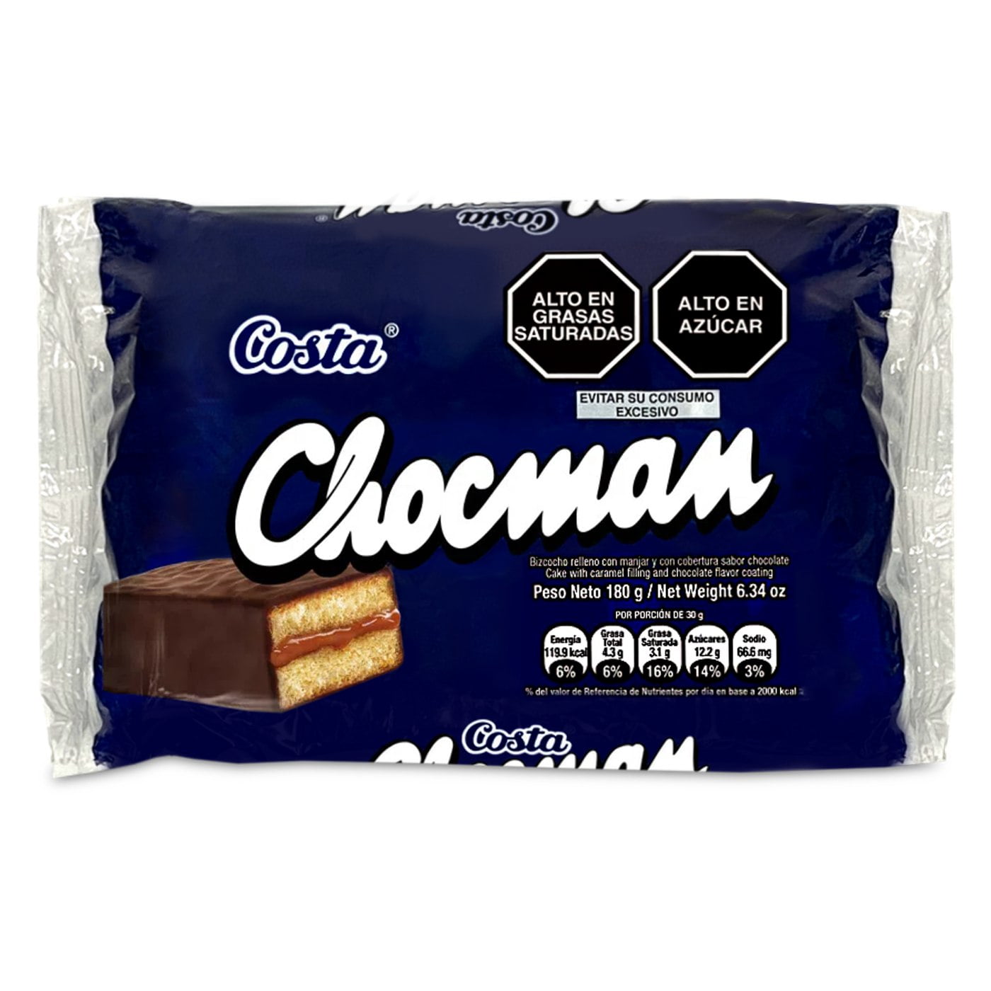 Costa Chocman Peruvian Cookies 6 Units - Walmart.com