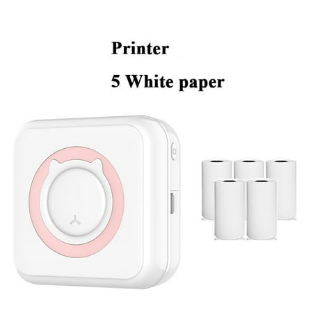 Mini Portable Thermal Printer Paper Photo Pocket Thermal Printer ...