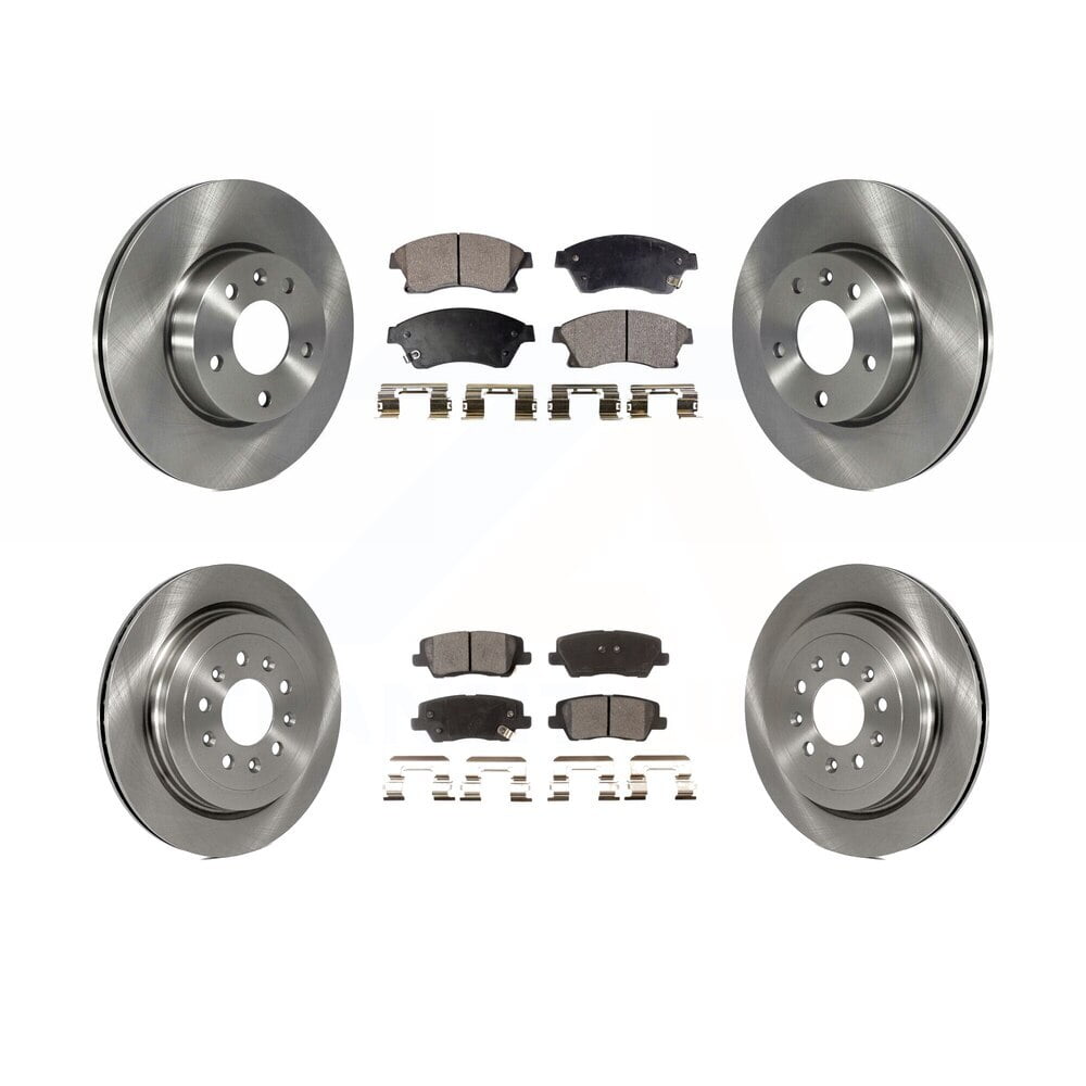 Front Rear Disc Brake Rotors And Ceramic Pads Kit For 2013-2015 ...