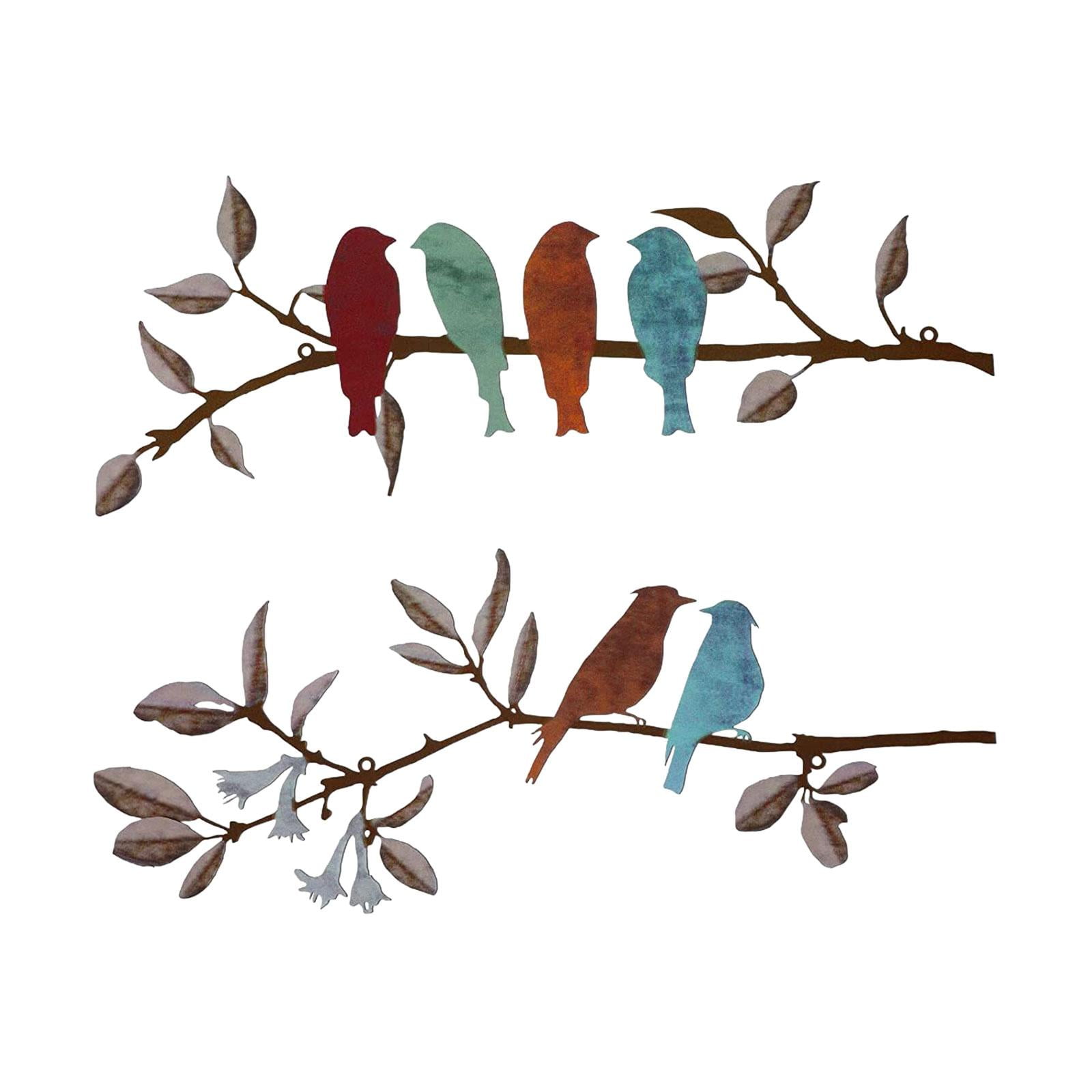 Click here for Growth Tank 2 Pieces Birds Metal Wall Art Decor De... prices