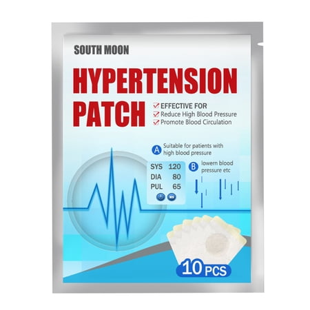 SOUTH MOON 10Pcs Hypertension Patches Herbal Extract Lower Blood ...