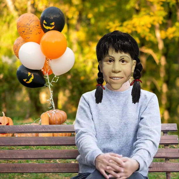 Xihbxyly Máscara de Halloween con Muecas, Diseño Realista de Cara ...