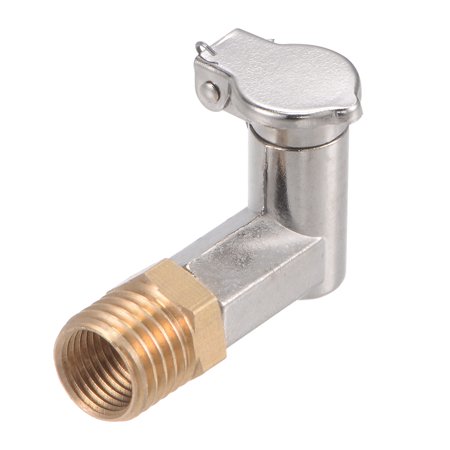 Uxcell M12x1.5 L-Shaped Male Thread Copper Grease Oil Cup Spring Cap ...