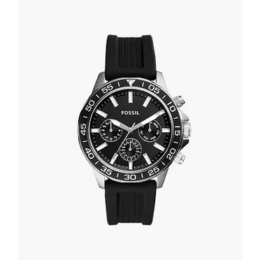 Fossil Bannon Men's Stainless Steel Wristwatch, Black Tone, (BQ2587 ...