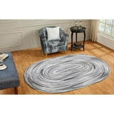 Ombre Chenille Braided Rug 27X45 Black - Walmart.com