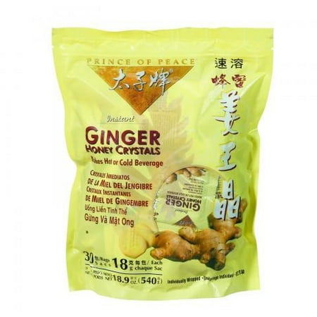 Prince Of Peace Ginger Honey Crystals, 30 Ct - Walmart.com