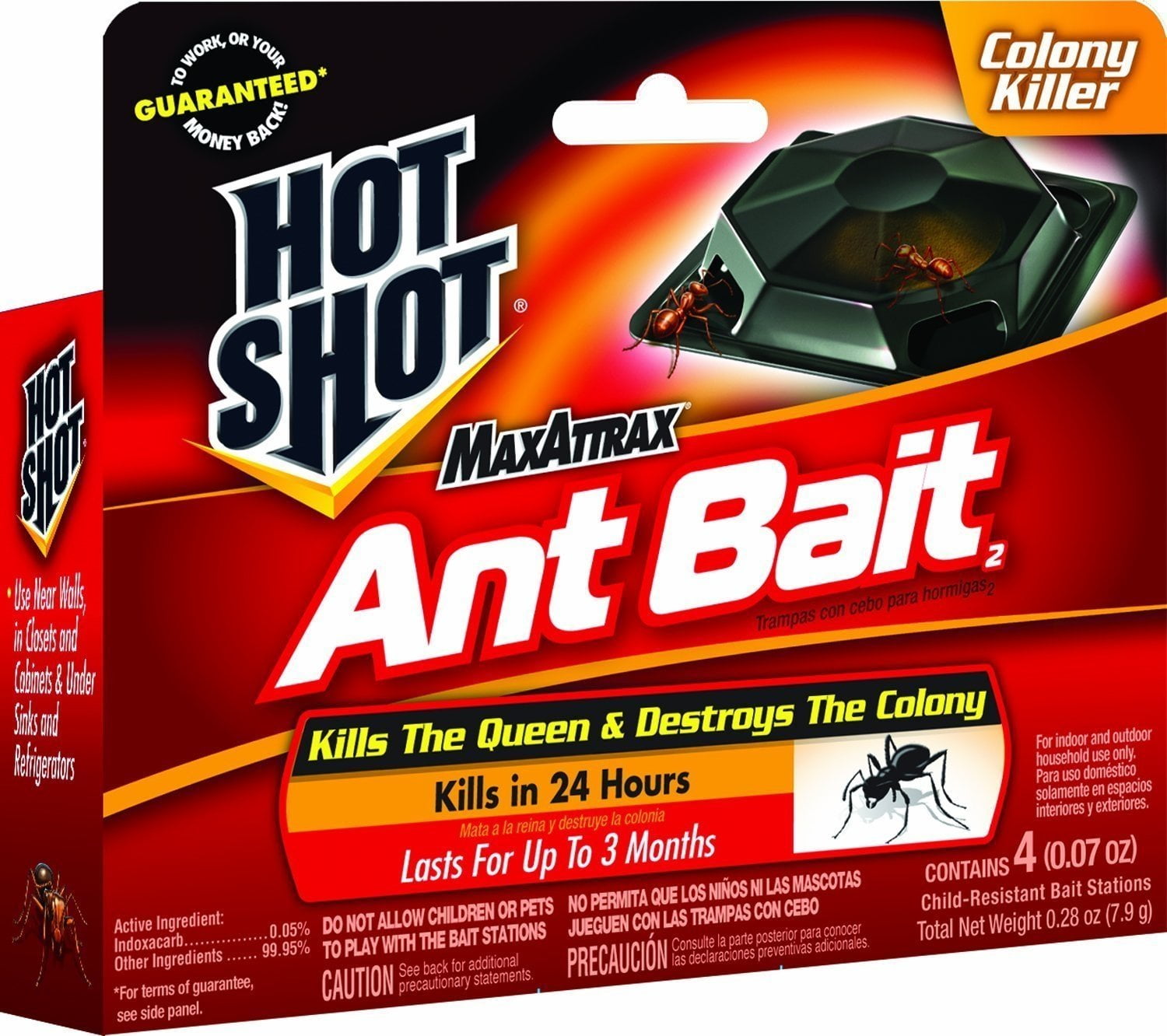 Hot Shot 2040W MaxAttrax Ant Bait 4 Count Case Pack of 2 Walmart