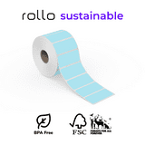 Rollo Direct Thermal 2x1 Sticker Labels (Roll of 1,000 Purple Labels ...