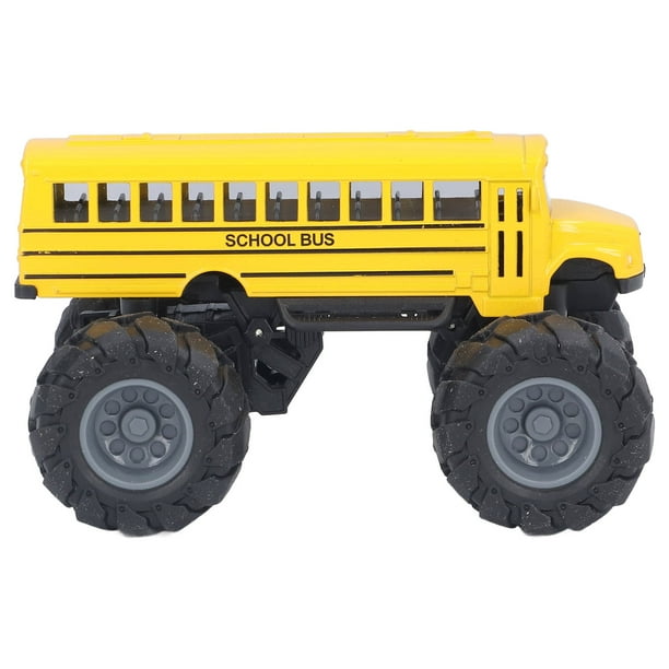School Bus Pull Back Toy, 1:43 Scale Bus Car Model Alloy Large Wheels ...