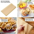 Efavormart 50 Pack | 12" Natural Brown Pre-Cut Square Wax Paper Food ...