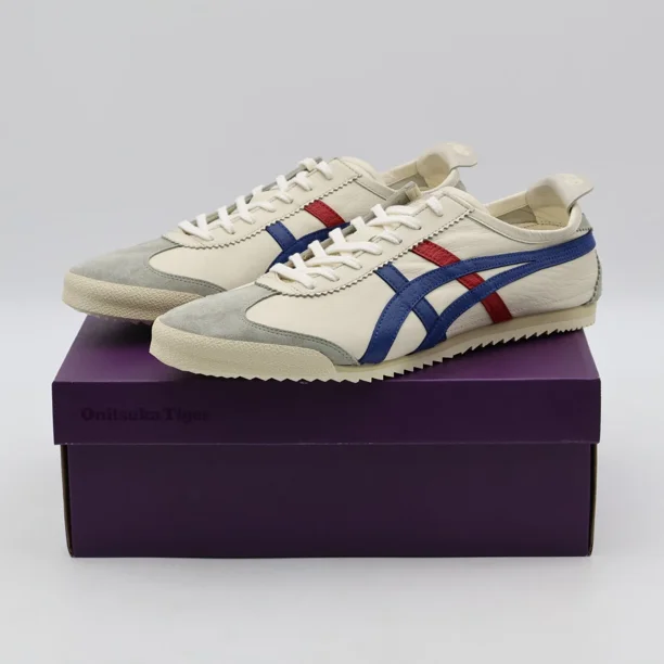 1181A435-100 Onitsuka Tiger NIPPON MADE Mexico 66 Deluxe White Blue (Men's) | Walmart en línea