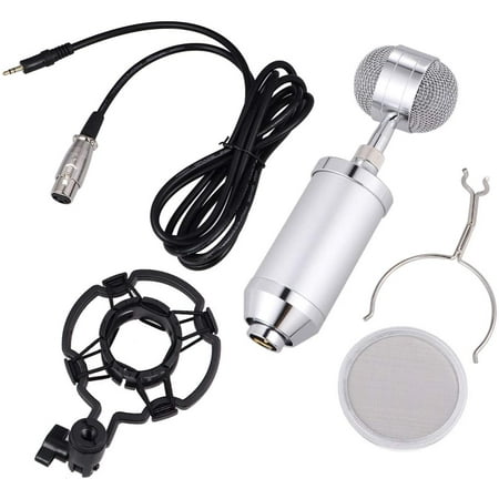 Condenser Microphone Computer Recording Mic Podcast Microphone ...