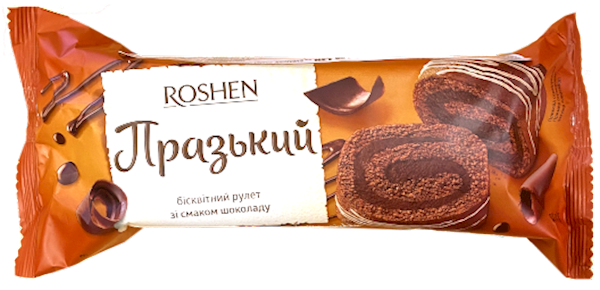 Roshen Prague, Swiss Roll with Chocolate Filling, Halal, 6.3 oz ...
