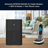 Motorola MT8733 WiFi 6 Router, Multi-Gig Modem, 2 Phone Ports, Xfinity ...