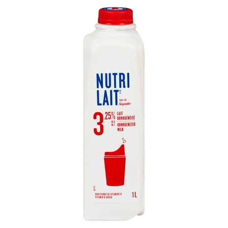 Lait 3,25 % Nutrilait 1 L - Walmart.ca