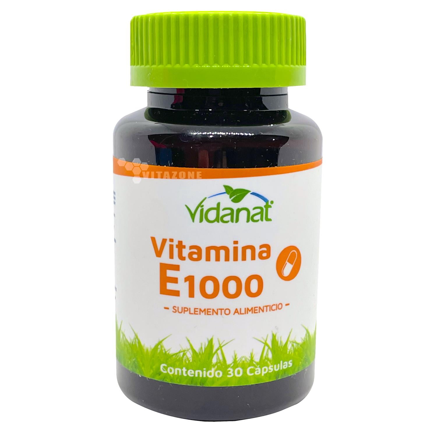 Vitamina E 1000 30 cápsulas Vidanat Vidanat VDTVITAMINAE1000 | Bodega Aurrera en línea