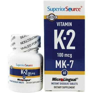 NOW Supplements, MK-7 Vitamin K-2 100 mcg, Cardiovascular Support ...
