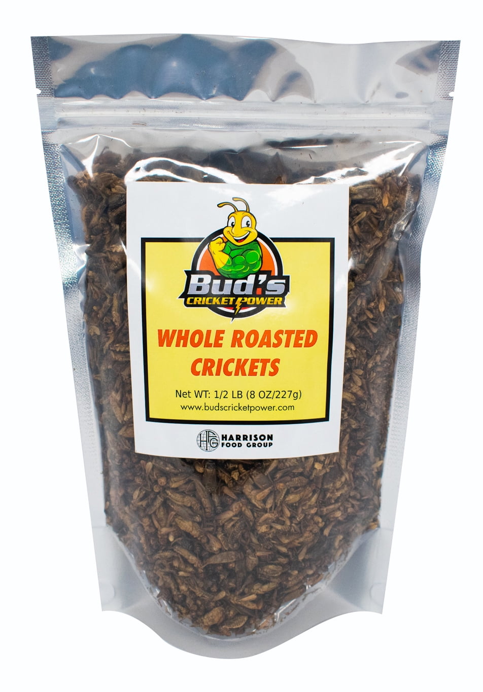Natural Whole Roasted Crickets by Bud’s Cricket Power, Dried Edible ...