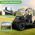 10L0L Heavy Duty 2 Passenger Golf Cart Enclosure for Club Car Precedent ...