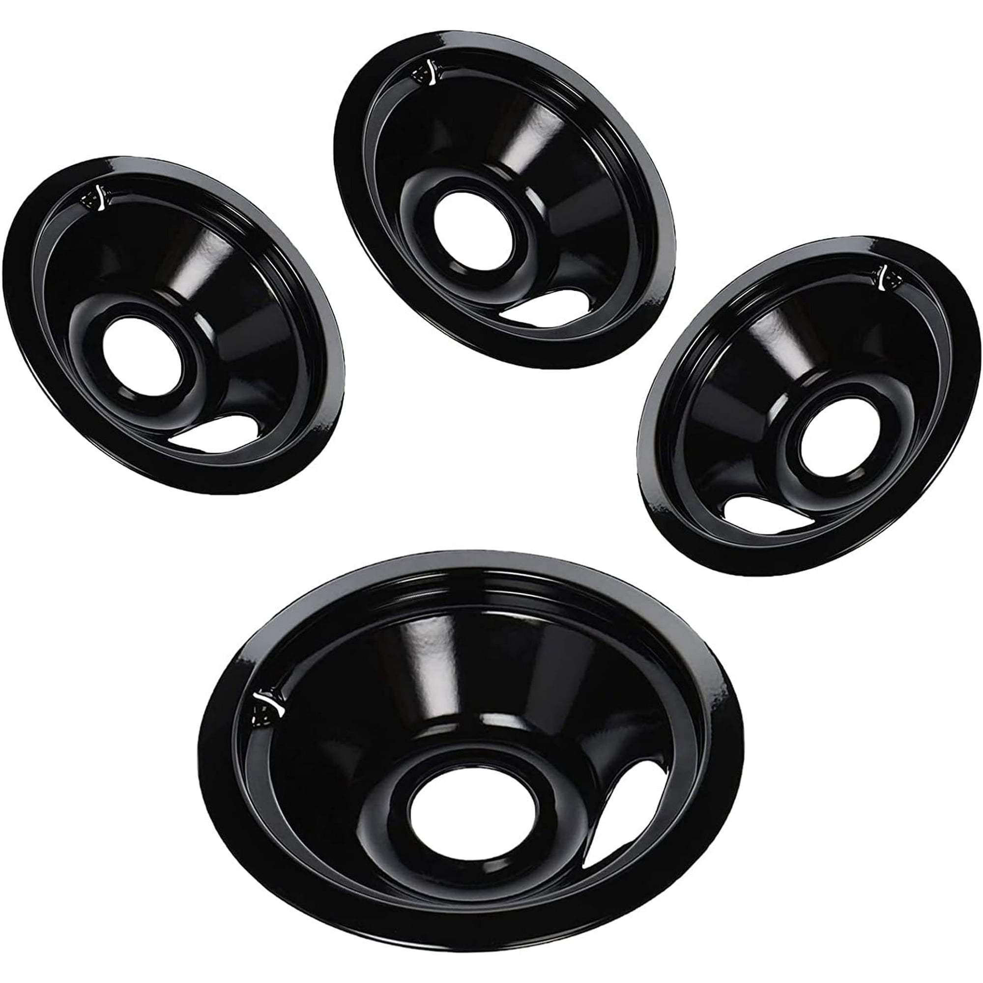 Click here for Salafire Black Porcelain Burner Drip Pans (1) 8 Wb... prices