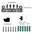 1 Set Iron Medal Hanger Holder Display Wall Rack 3-Line with Screws ...