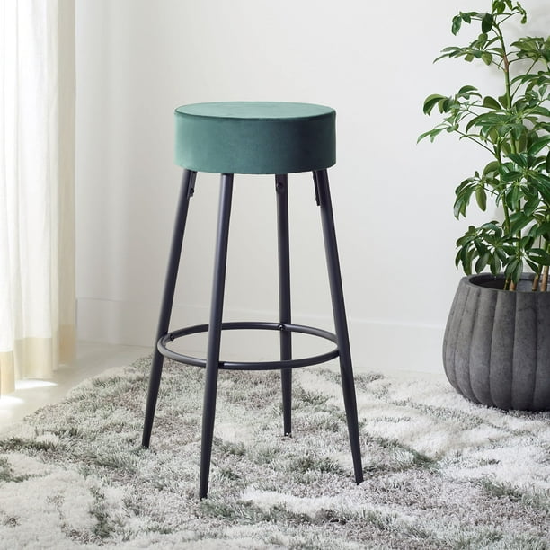 Safavieh Home collection Bohden Malachite green VelvetBlack 24-inch ...
