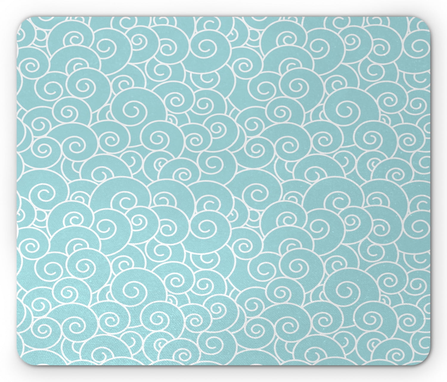 Abstract Mouse Pad, Sea Inspired Wave Pattern with Curly Overlapping ...