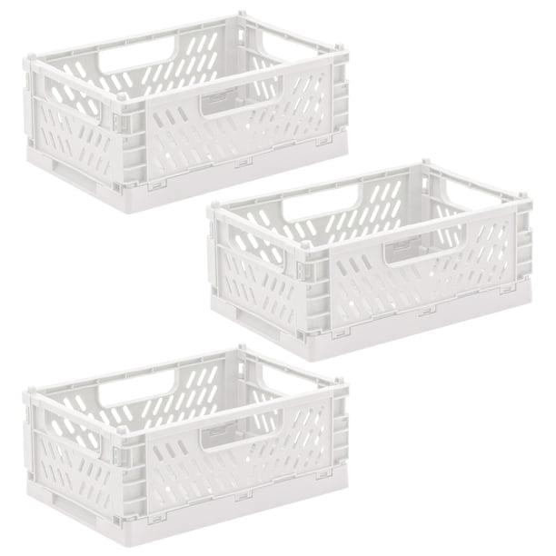EZDO Small Collapsible Storage Crates 3 Pack - Walmart.com