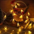 Battery Operated LED Christmas Bell String Lights - Festive Decorative ...