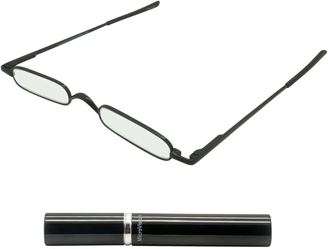 MicroVision Optical Original Mini Reader Reading Glasses With Tube Case ...