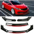 Universal Car 4 Pieces Kit Front Bumper Lip Spoiler Splitter Front ...