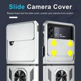Samsung Galaxy Z Flip 4 Case Built In Slide Camera Lens Cover Hinge