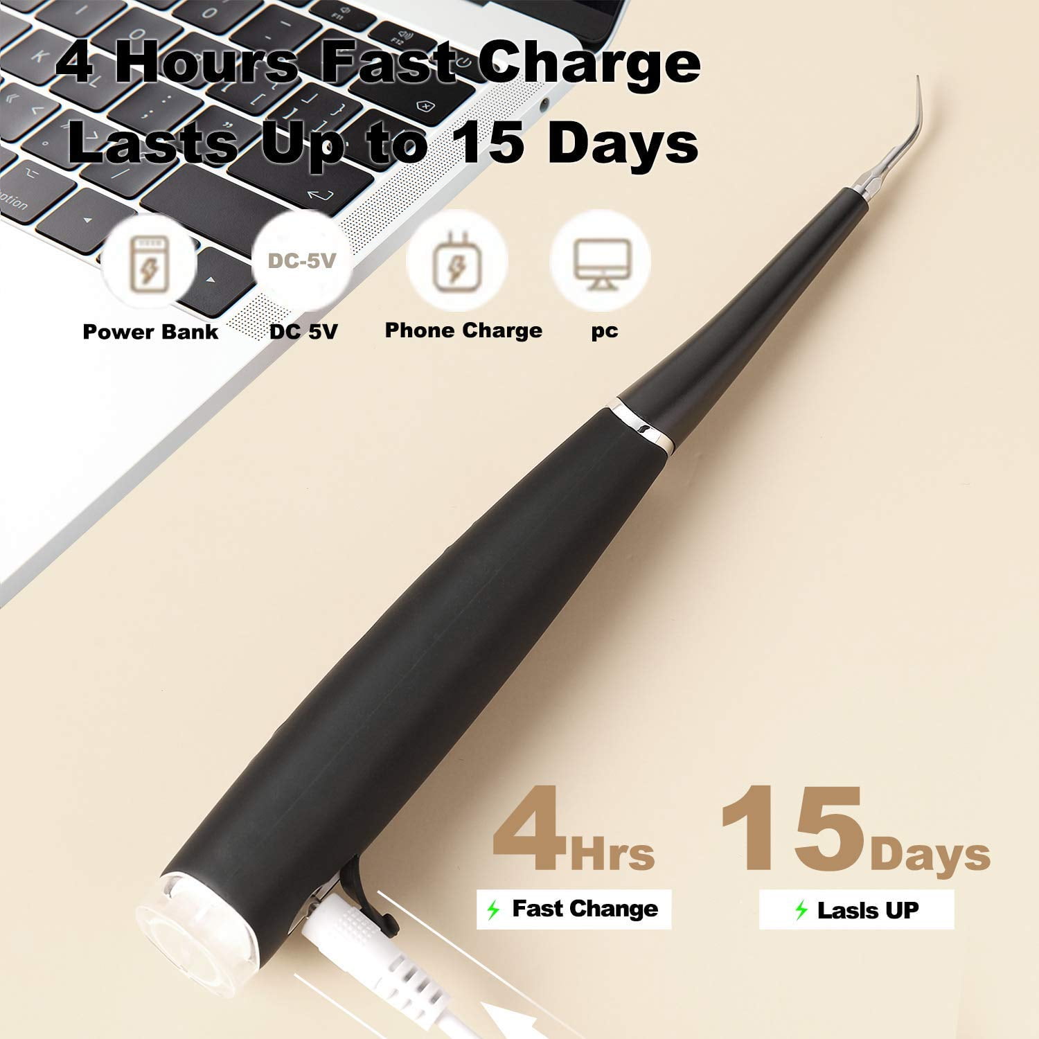 Buy Electric Dental Calculus Remover, High-Frequency Vibration Plaque ...