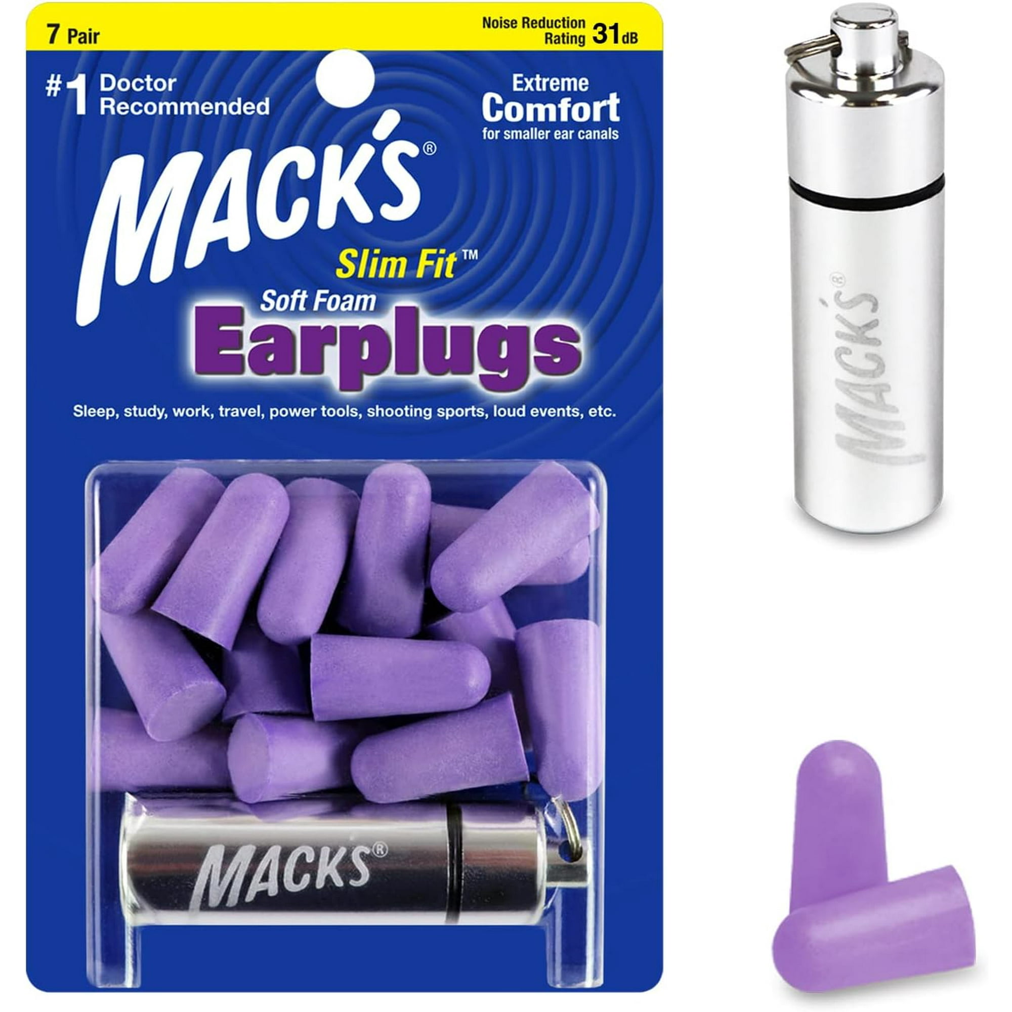 Click here for Rejoda-Macks Slim Fit Soft Foam Earplugs  7 Pair W... prices