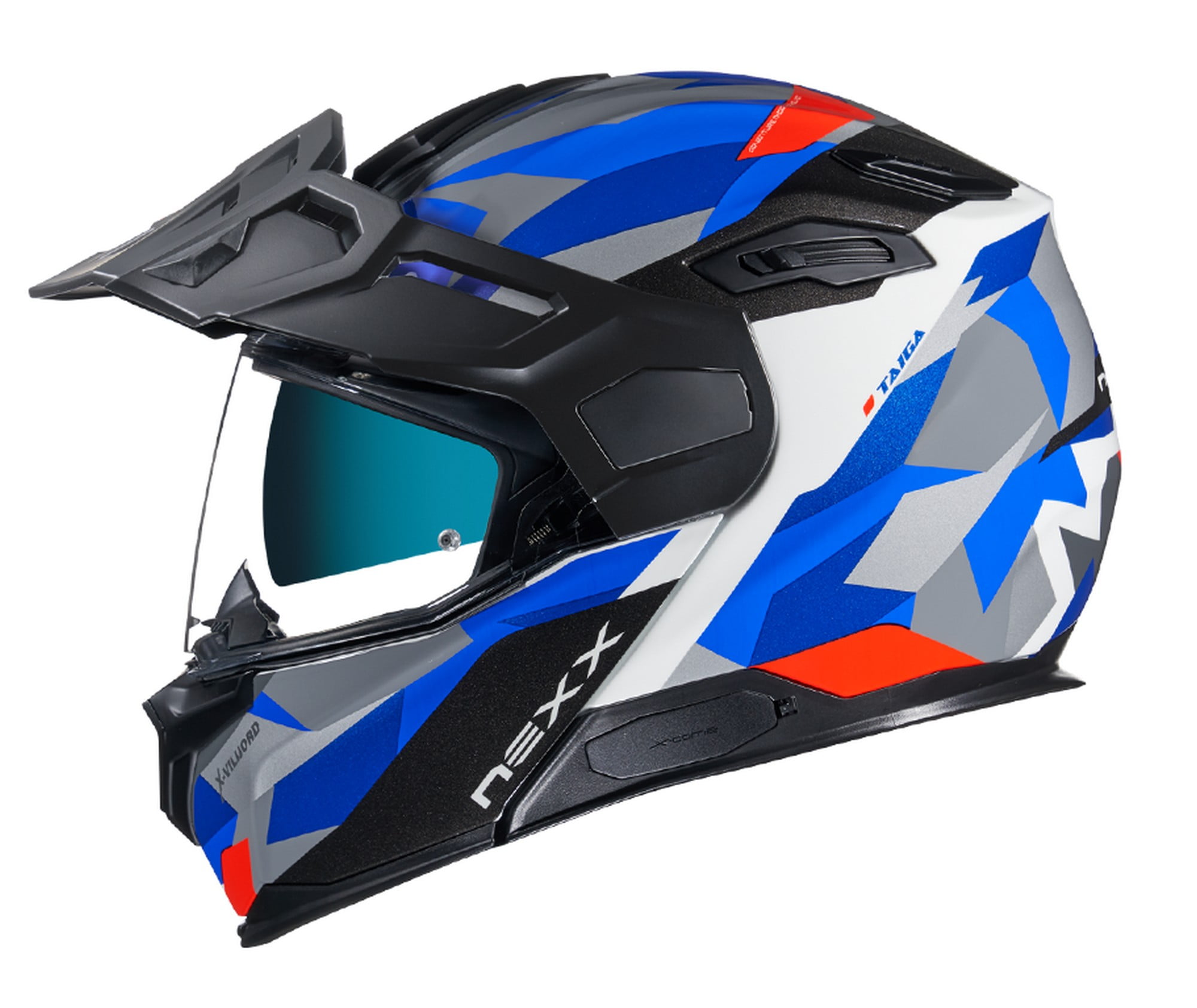Nexx X.Vilijord Taiga Modular Dual Sport Helmet White/Blue SM - Walmart.com
