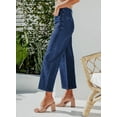 Blibea Women's Wide Leg Jeans High Waisted Stretchy Straight Leg Jeans ...