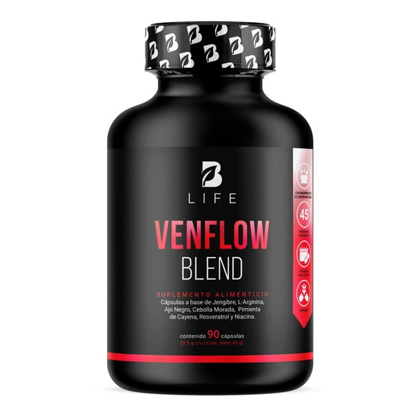 Venflow Blend B Life 90 cápsulas Jengibre Ajo negro Arginina ...
