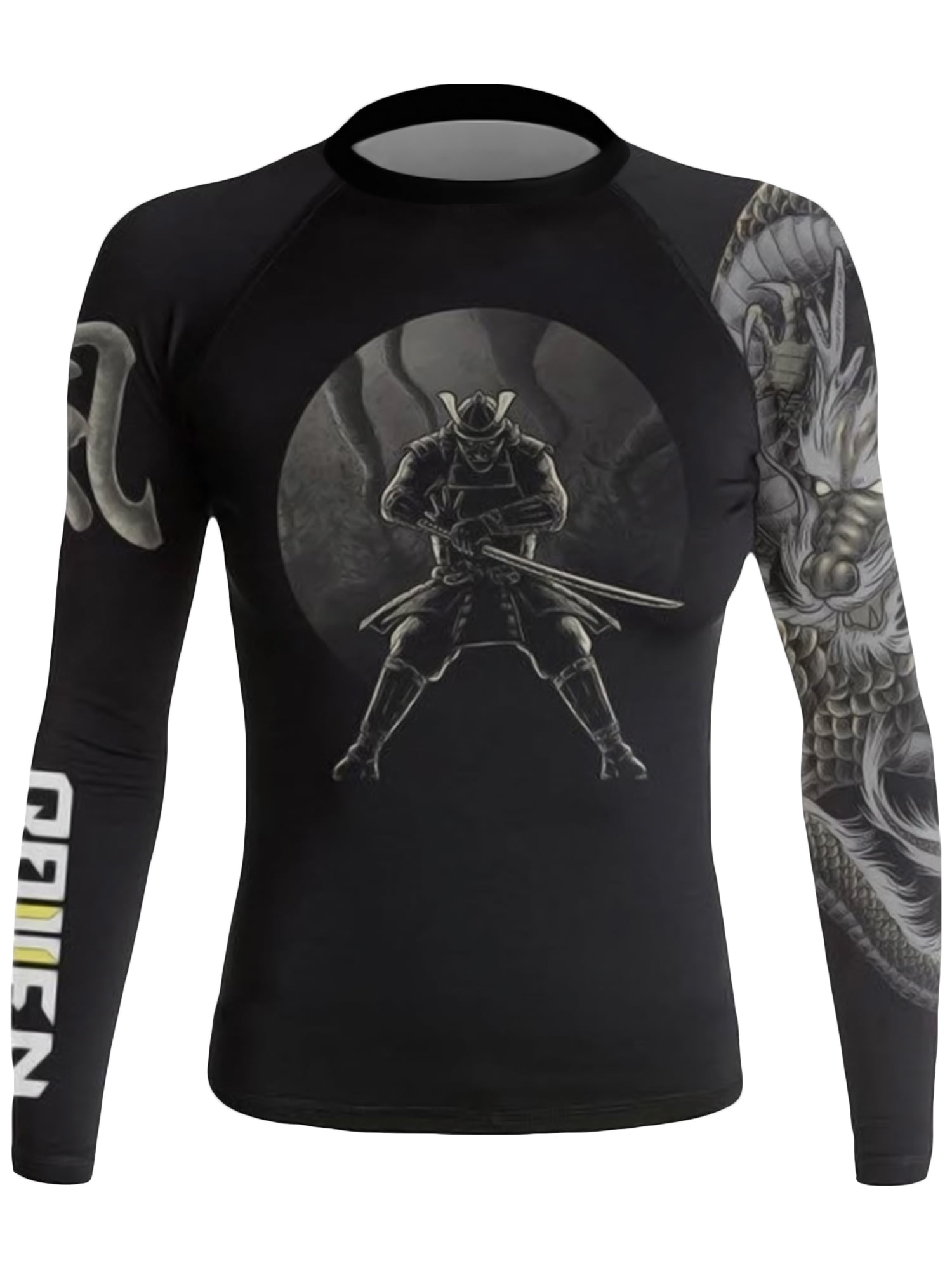 Raven Fightwear Women's Wind Element Dragon BJJ Rash Guard MMA Black ...
