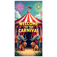 Carnival Backdrop Banner Welcome Decor Festival Party Supplies ...
