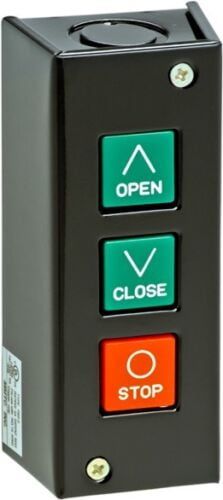3 Button Open-Close-Stop Access Control Station Commercial Garage Door ...