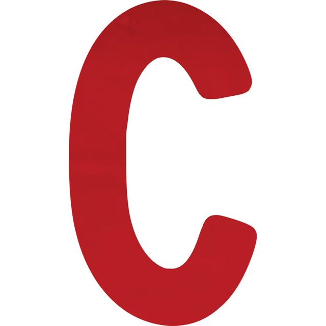 Acrylic Letter C Icebold, 4'' Tall Transparent Red Custom Wedding ...