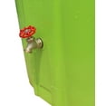 FreeGarden 55 Gal. Green Rain Barrel with Brass Spigot and Water ...