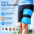 Large Ice Packs for Injuries, Comfytemp Reusable Hot Cold Pack Wrap for ...